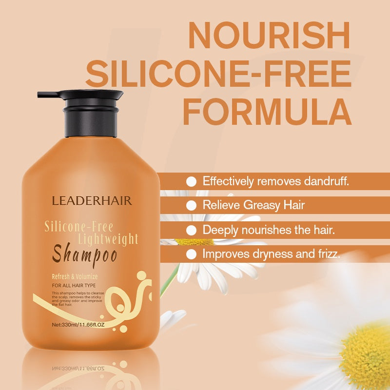 LEADERHAIR Silicone-Free Lightweight Shampoo Refreshing & Volumize 330 ...