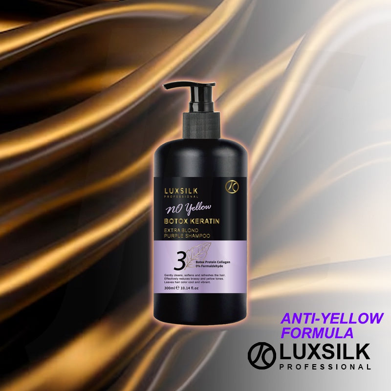 LUXSILK No Yellow Keratin Botox Infused No.3 Daily Purple Shampoo 300m ...