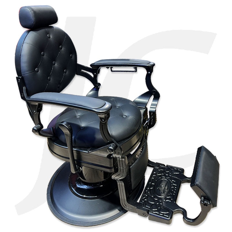 Barber Cutting Chair Titanium Matt Black A005 J34BTB – JC Hair Beauty ...