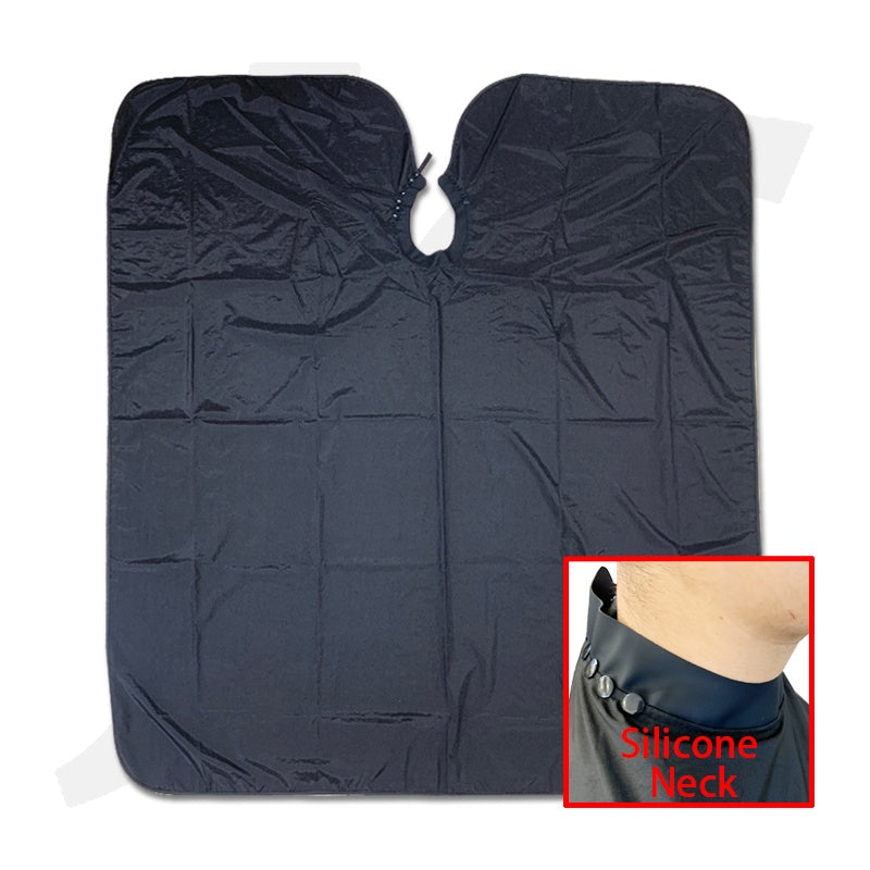 Cutting Cape With Silicone Neck 140x170cm Black J26CWB – JC Hair Beauty ...
