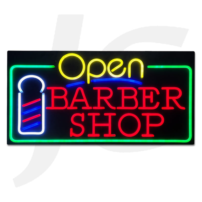 Neon Light Open Sign Open BARBER SHOP 80x40cm J35PBO – JC Hair Beauty ...