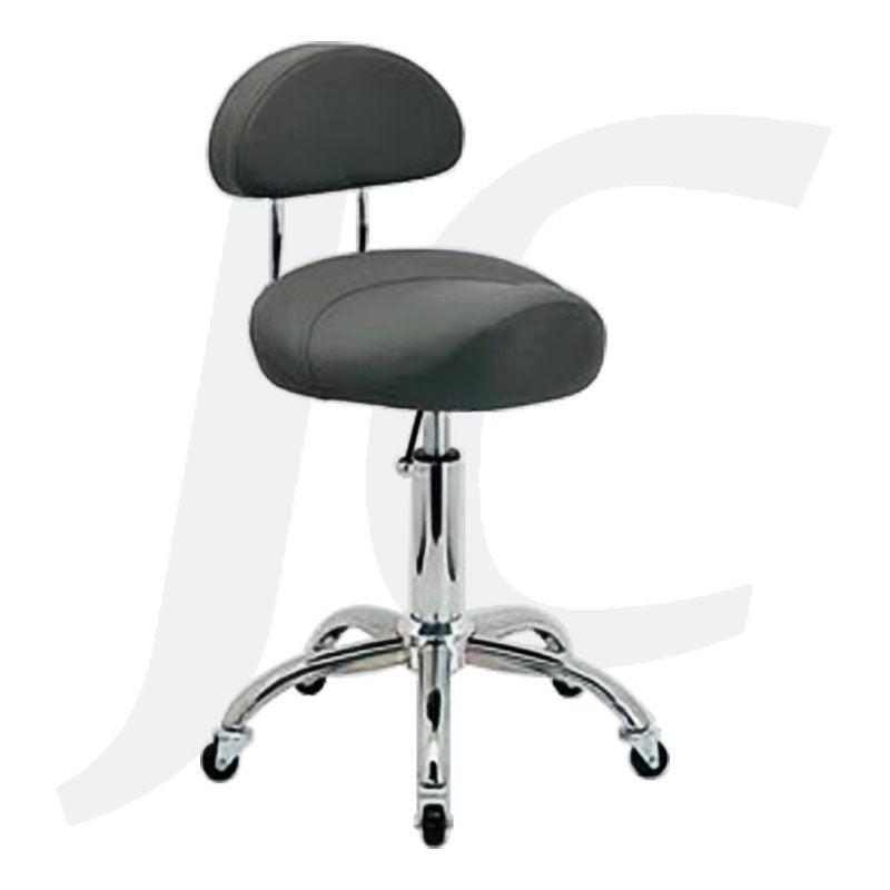Stool With Half-Moon Back Dark Grey A1245-1 J34WHM – JC Hair Beauty Supply