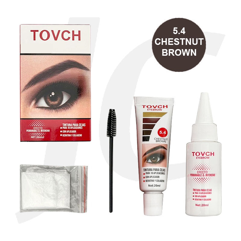 TOVCH Eyebrow Tint 5.4 Chestnut Brown 20mlx2 J11TCB – JC Hair Beauty Supply